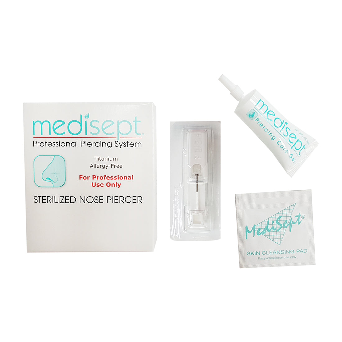 Crystal Titanium Polished Sterilized Nose Piercer – studex-uae